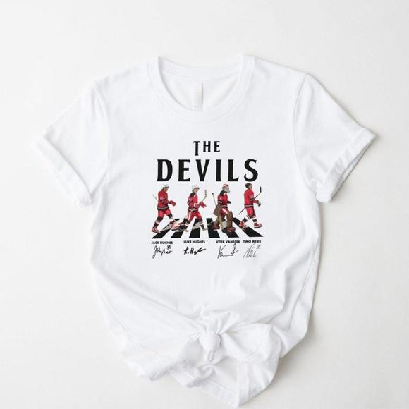 Ayah_Sall | Tops | Devils Walking Abbey Road White Shirt Signatures Ice ...